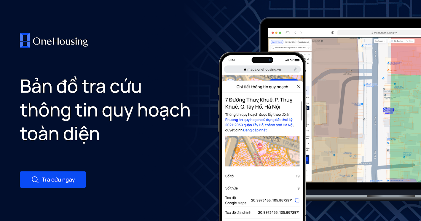 OneHousing Maps | Biến động giá khu vực TP. Hà Nội