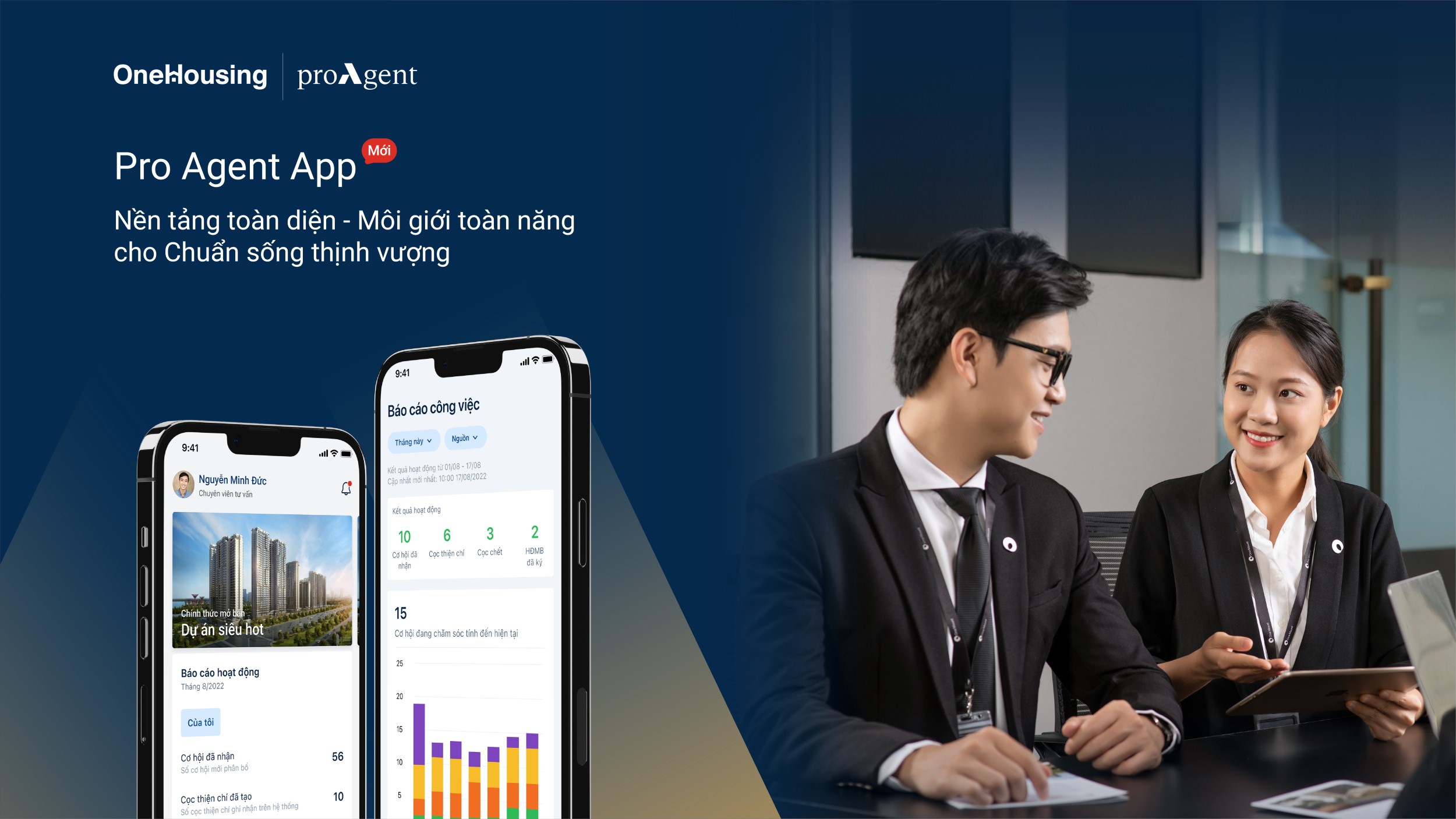 OneHousing ra mắt Pro Agent app, nâng cao hiệu suất làm việc của đội ngũ tư vấn BĐS